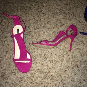 Forever 21 Shoes | Midnight Blue Suede Heels | Poshmark