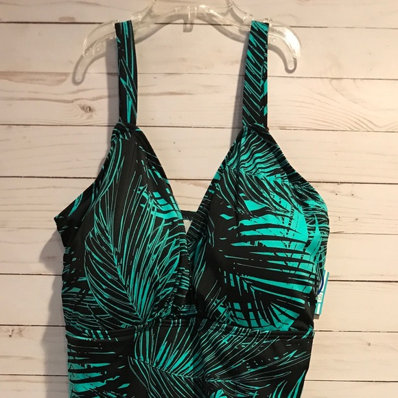 Swimsuits For All | Swim | Plus Size Tummy Control One Piece Bathing ...