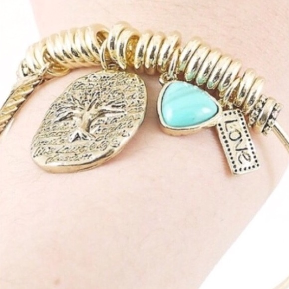 Jewelry | Gold Tree Of Life Message Bracelet | Poshmark