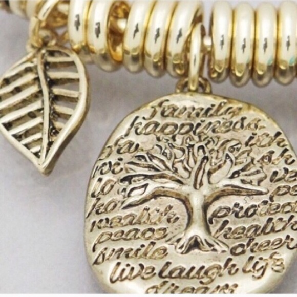 Jewelry | Gold Tree Of Life Message Bracelet | Poshmark