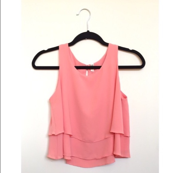 Tyche | Tops | Peach Crop Top | Poshmark