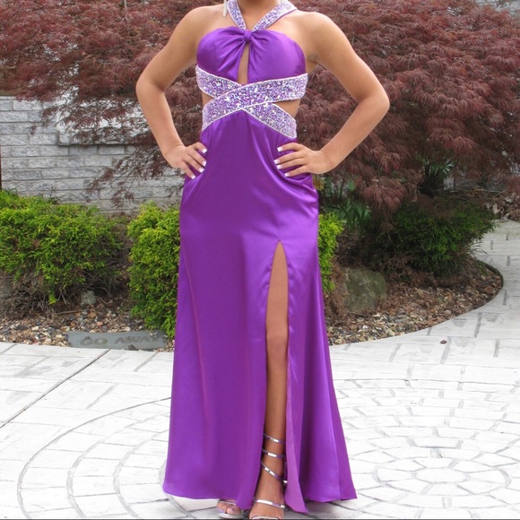 Maggie Sottero | Dresses | Maggie Sottero Flirt Prom Dress Purple ...
