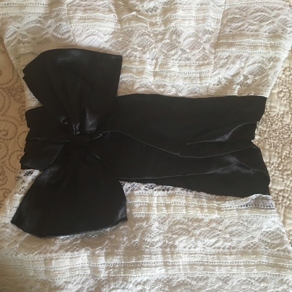 Tops | Lace Overlay Tube Top | Poshmark