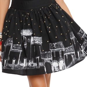Skirts | Beautiful Night Scene Skirt | Poshmark