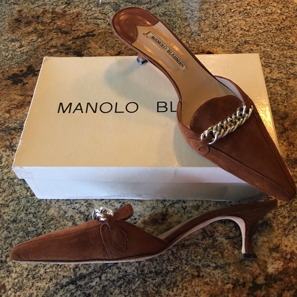 Manolo Blahnik | Shoes | Manolo Blahnik Beautiful Shoes Slides 4 | Poshmark