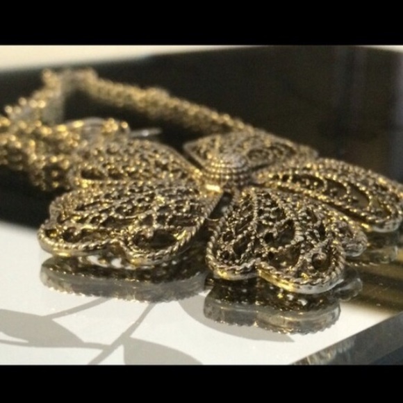 Express | Jewelry | Aged Silver Large Filigree Flower | Poshmark