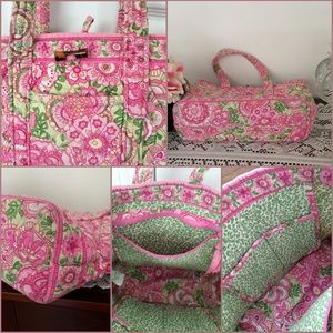 Vera Bradley | Bags | Vera Bradley Tote Handbag In Petal Pink | Poshmark