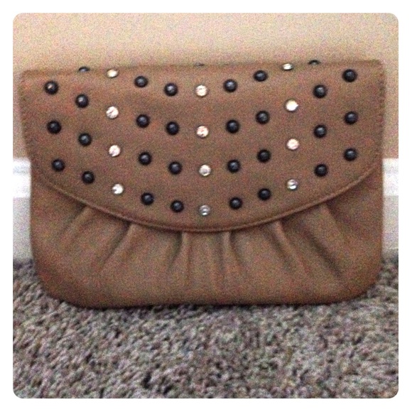 Grace Adele | Bags | Grace Adele Tan Clutch | Poshmark