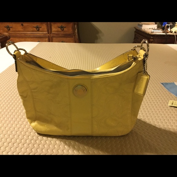 Coach | Bags | Coach Yellow Handbag | Poshmark