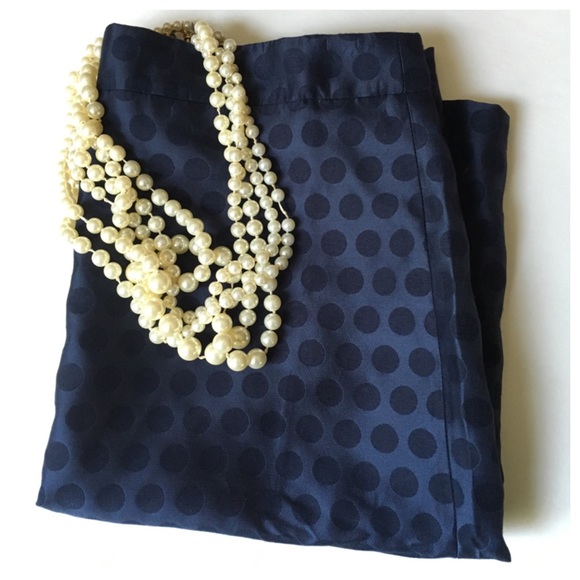 J Crew Skirts J Crew Polka Dot Pencil Skirt Poshmark
