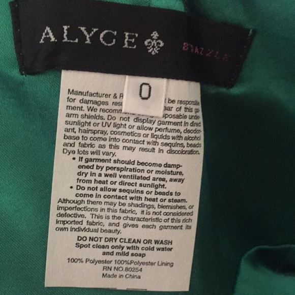 Alyce Paris | Dresses | Alyce Green Prom Dress | Poshmark