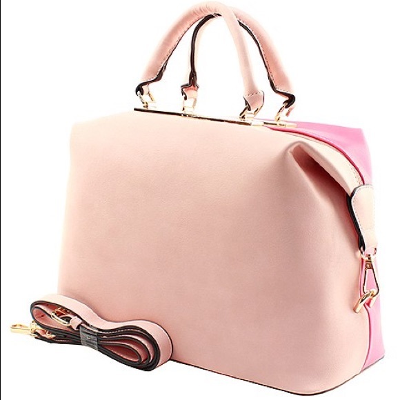 Bags | 216 Rose Quartz Pink Two Tone Adorable Handbag | Poshmark