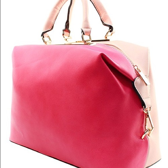 Bags | 216 Rose Quartz Pink Two Tone Adorable Handbag | Poshmark