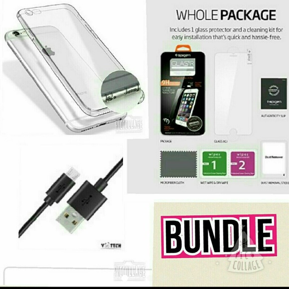 Accessories | Bundle Clear Case Screen Protector Usb | Poshmark