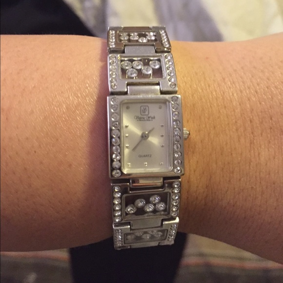 Accessories | Floating Crystals Bezeled Dress Watch | Poshmark