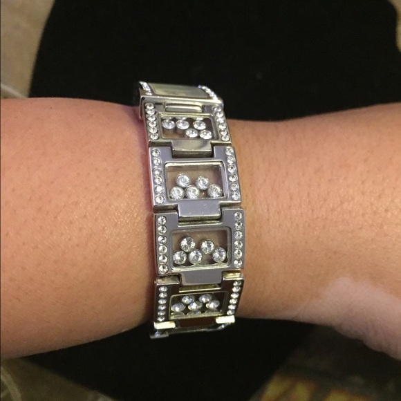 Accessories | Floating Crystals Bezeled Dress Watch | Poshmark