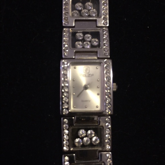 Accessories | Floating Crystals Bezeled Dress Watch | Poshmark