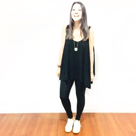 Miakoda | Tops | Hp Miakoda Black Circle Shirt | Poshmark
