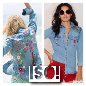 Spell | Tops | Iso Spell Designs Love Child Denim Top | Poshmark