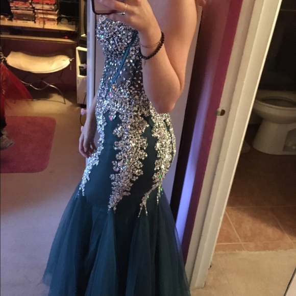 rissy roo's | Dresses | Hunter Green Prom Dress Rissy Roos | Poshmark