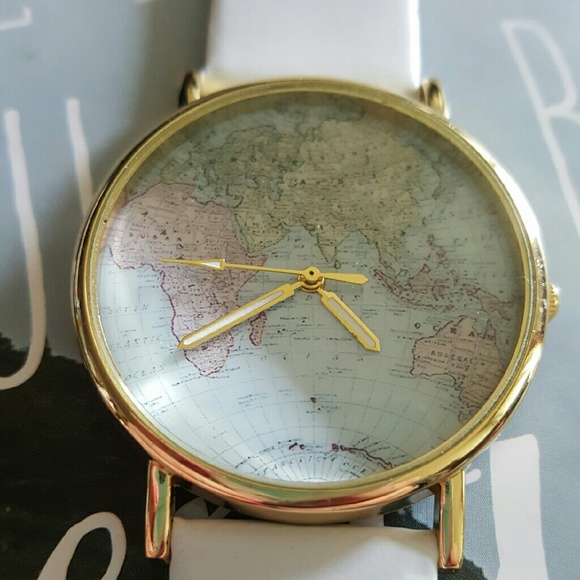 Accessories | World Map Watch Nwot | Poshmark