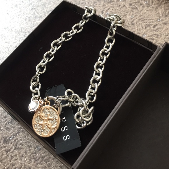 Guess | Jewelry | Brand New Guess Quattro G Charm Necklace | Poshmark