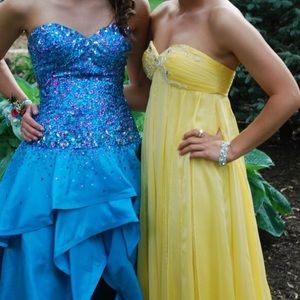 Cache | Dresses | Cache Yellow Prom Dress | Poshmark