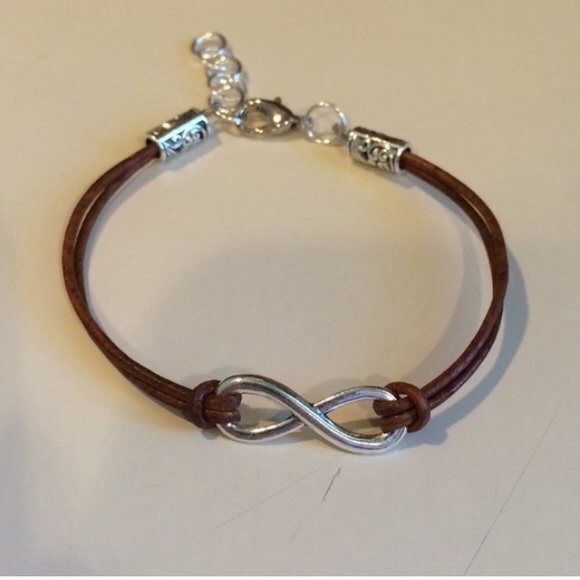 Jewelry | Leather Infinity Bracelet | Poshmark