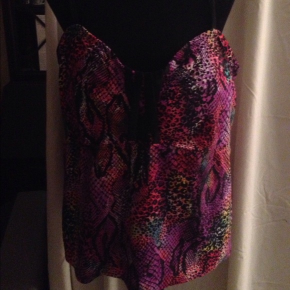 Tops | Snake Skin Corset Sz 2x | Poshmark