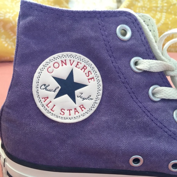 Converse | Shoes | High Top Converse Cute Lavender Purple | Poshmark