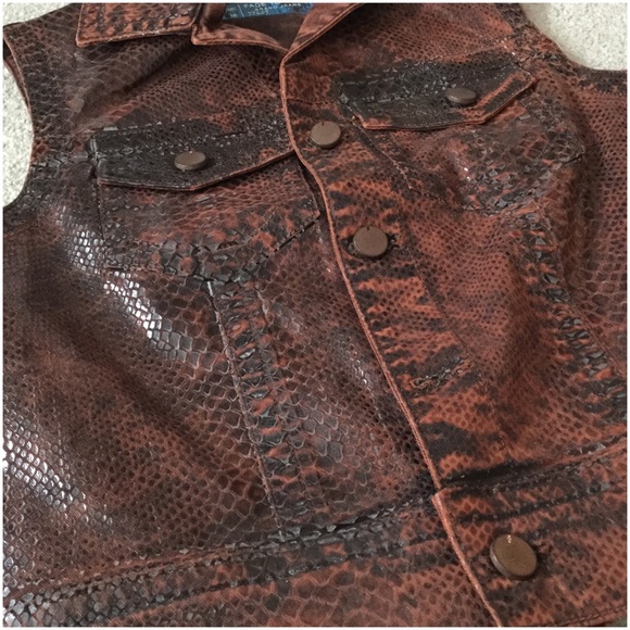 Fade to blue | Jackets & Coats | Snake Print Vest | Poshmark