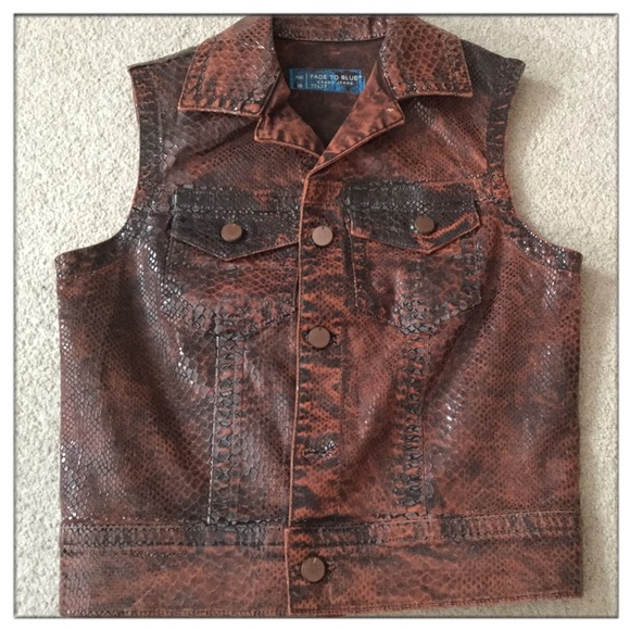 Fade to blue | Jackets & Coats | Snake Print Vest | Poshmark