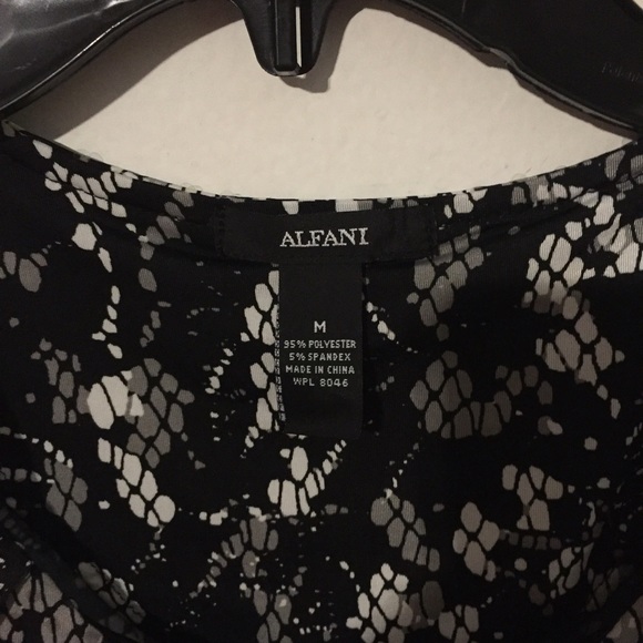 Alfani | Tops | Alfani Black And White Sleeveless Dress Top | Poshmark