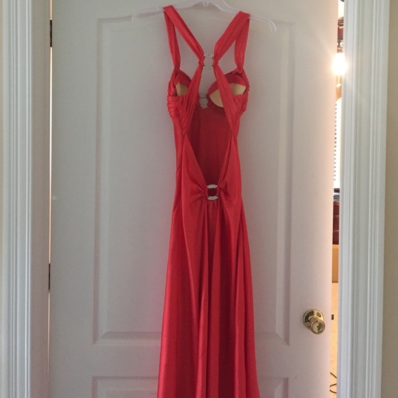 Niki Livas | Dresses | Niki Livas Orange Silk Prom Dress | Poshmark