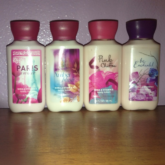 Bath and body works | Other | 4 Mini Bath And Body Works Lotions | Poshmark
