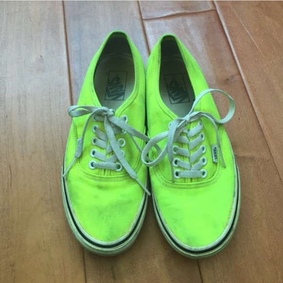 Vans | Shoes | Neon Yellow Vans Shoes | Poshmark