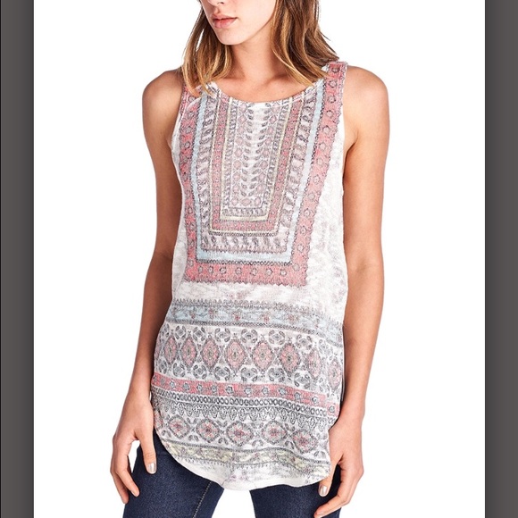 April Spirit | Tops | Boho Knit Tank Top | Poshmark