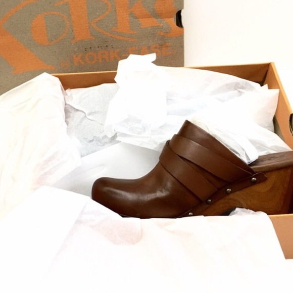 Kork-Ease | Shoes | Korks By Korkease Felisa Reto Brown Leather Clog ...