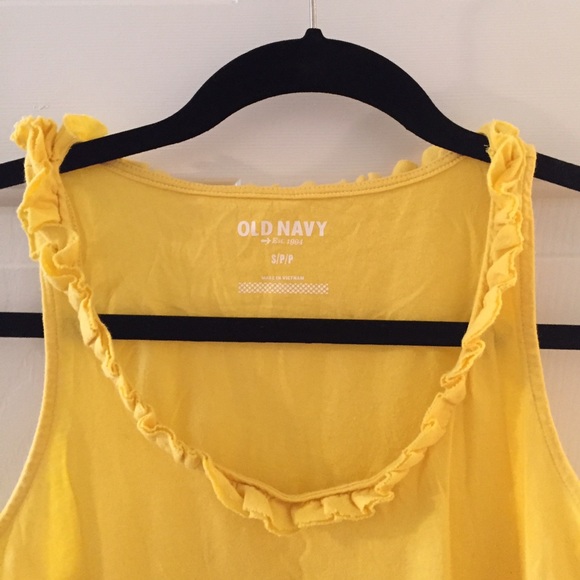 Old Navy | Tops | Yellow Ruffled Tank | Poshmark