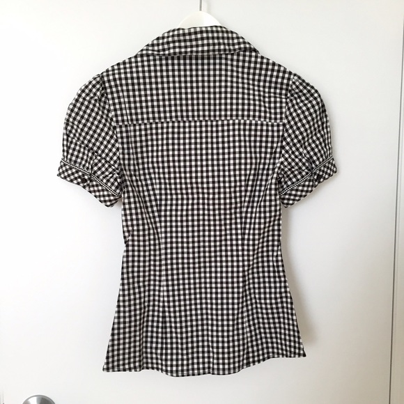 Guess | Tops | Guess Gingham Button Down Blouse | Poshmark