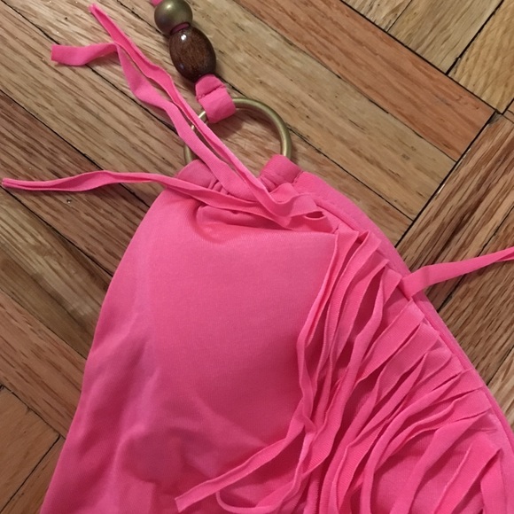 Vitamin A | Swim | Vitamin A Pink Fringe Top | Poshmark