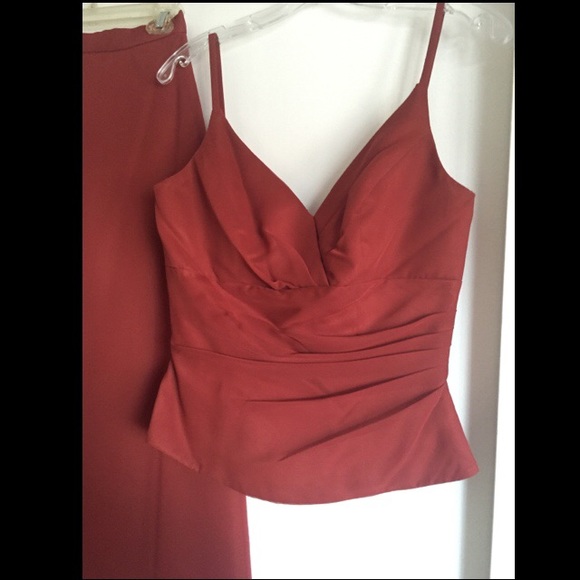 Dresses | Eveningprom Dress Rust Colored 2 Piece Gown | Poshmark