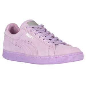 Puma | Shoes | Suede Purple Pumas | Poshmark