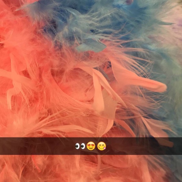 Tops | Furry Feather Bra Comes In Blue Pink Or Purple | Poshmark