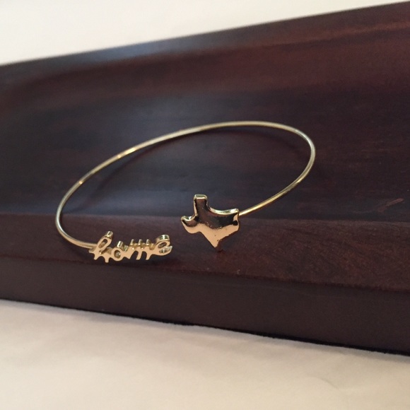 Boutique | Jewelry | Gold Texas Home State Bracelet | Poshmark