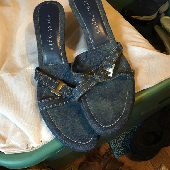 Apostrophe | Shoes | Blue Jean Type Sandals | Poshmark