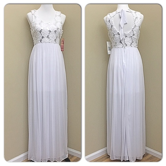 Emerald Sundae | Dresses | Emerald Sundae Ultra Chic White Prom Dress ...