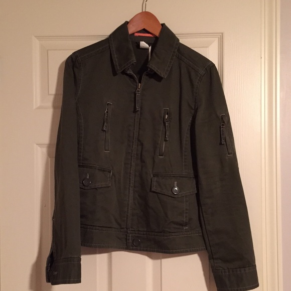J. Crew | Jackets & Coats | J Crew Cargomilitary Inspired Jacket Sz M ...