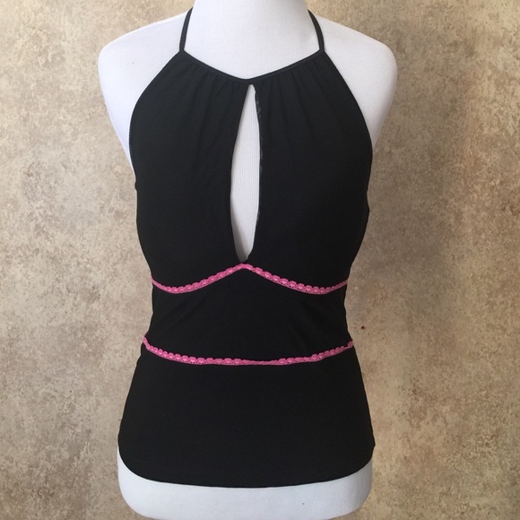 Moda International | Tops | Victorias Secret Moda Keyhole Halter Too ...