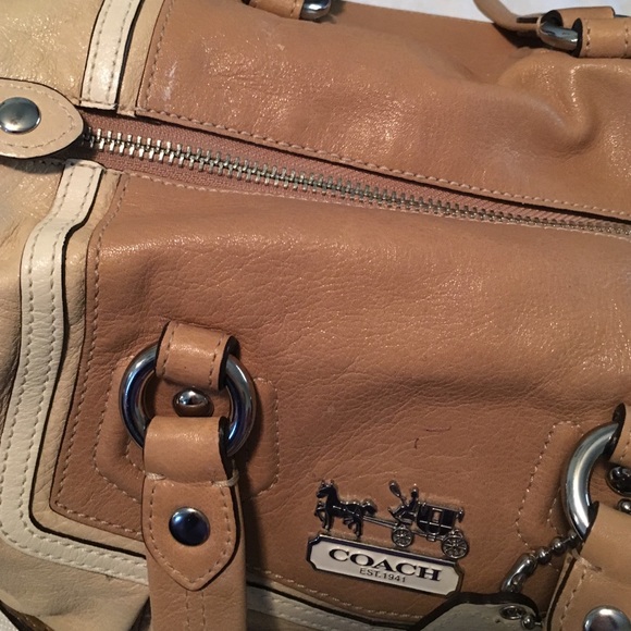 Coach | Bags | Coach Tan Handle Or Shoulder Bag | Poshmark